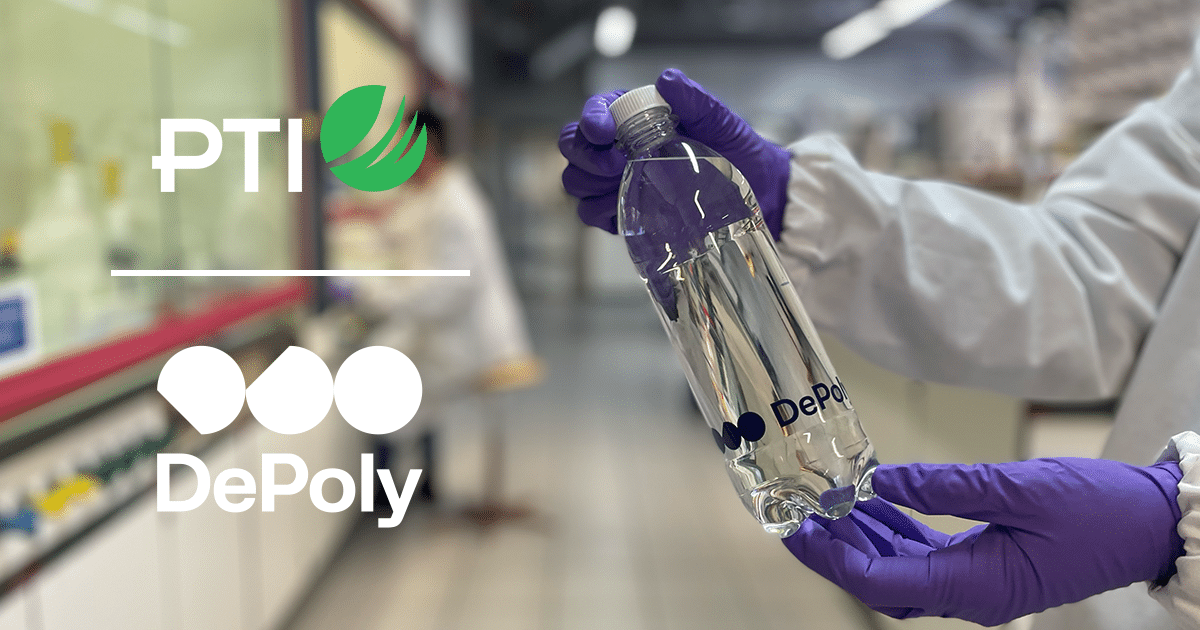 DePoly and PTI collaborate to create closed loop recycled PET bottle ...